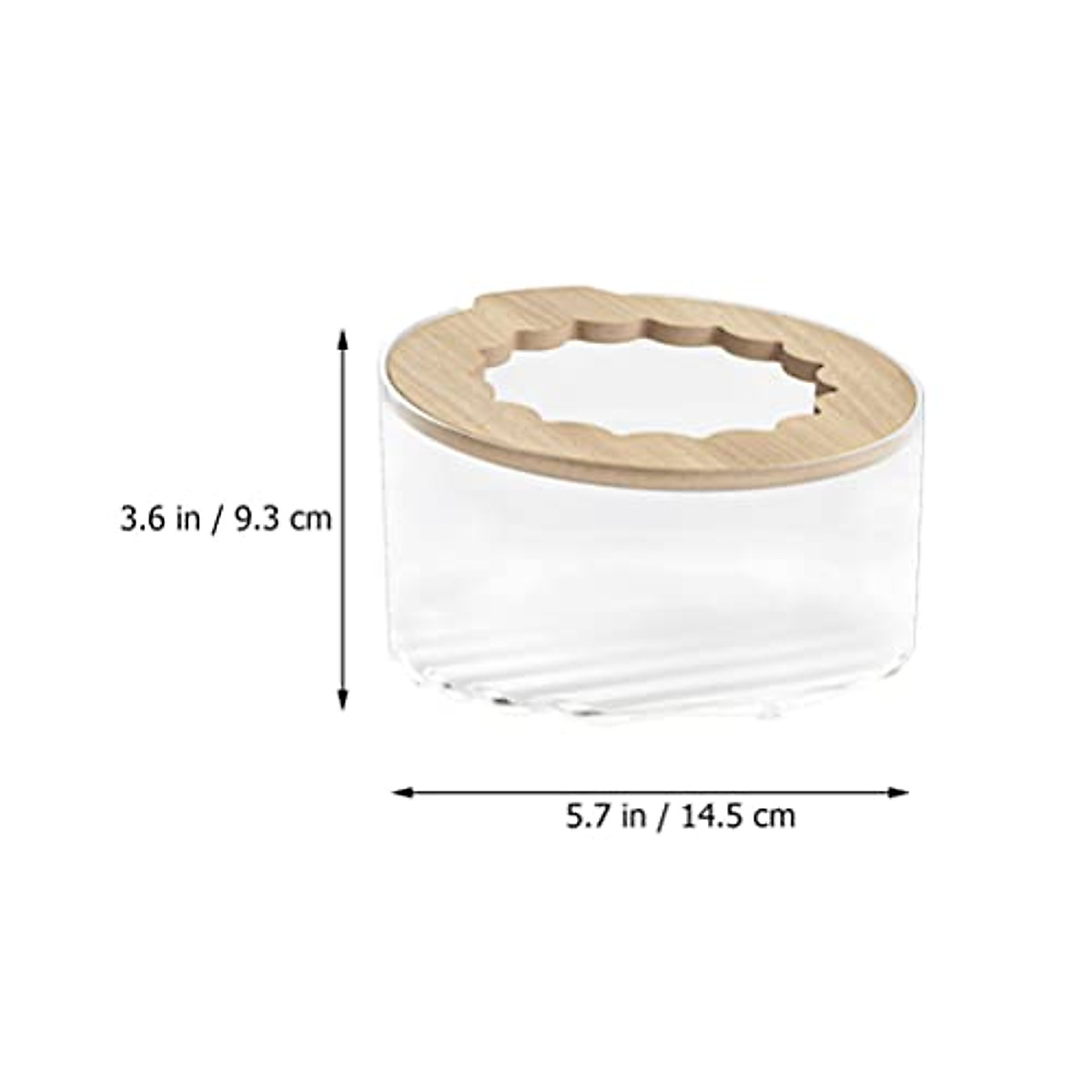 Ipetboom Terrarium Hamster Bath Room Plastic Small Pet Cage Clear Shower Tub Basin Wood Sand Container Pet Sandbox Sauna Toilet for Rat Mice Gerbil Plastic Containers