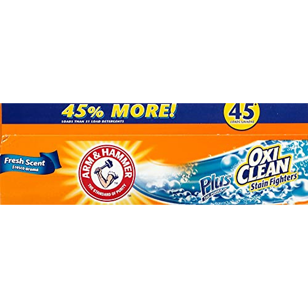 Arm & Hammer Plus OxiClean Powder Laundry Detergent, Fresh Scent, 45 Loads