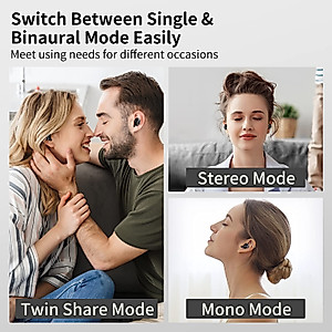 Wireless Earbuds, Bluetooth 5.1 Headphones with 3500mAh Charging Case in-Ear Stereo Bluetooth Earbuds, Noise Cancelling Wireless Earphones with Built-in Mic, IPX7 Waterproof Headphones for Sport, Work