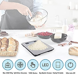 Food Scale,Digital Kitchen Scale Multifunction with Large Panel, 22 lb 10 kg, Food Scale with 1g,Tare Function
