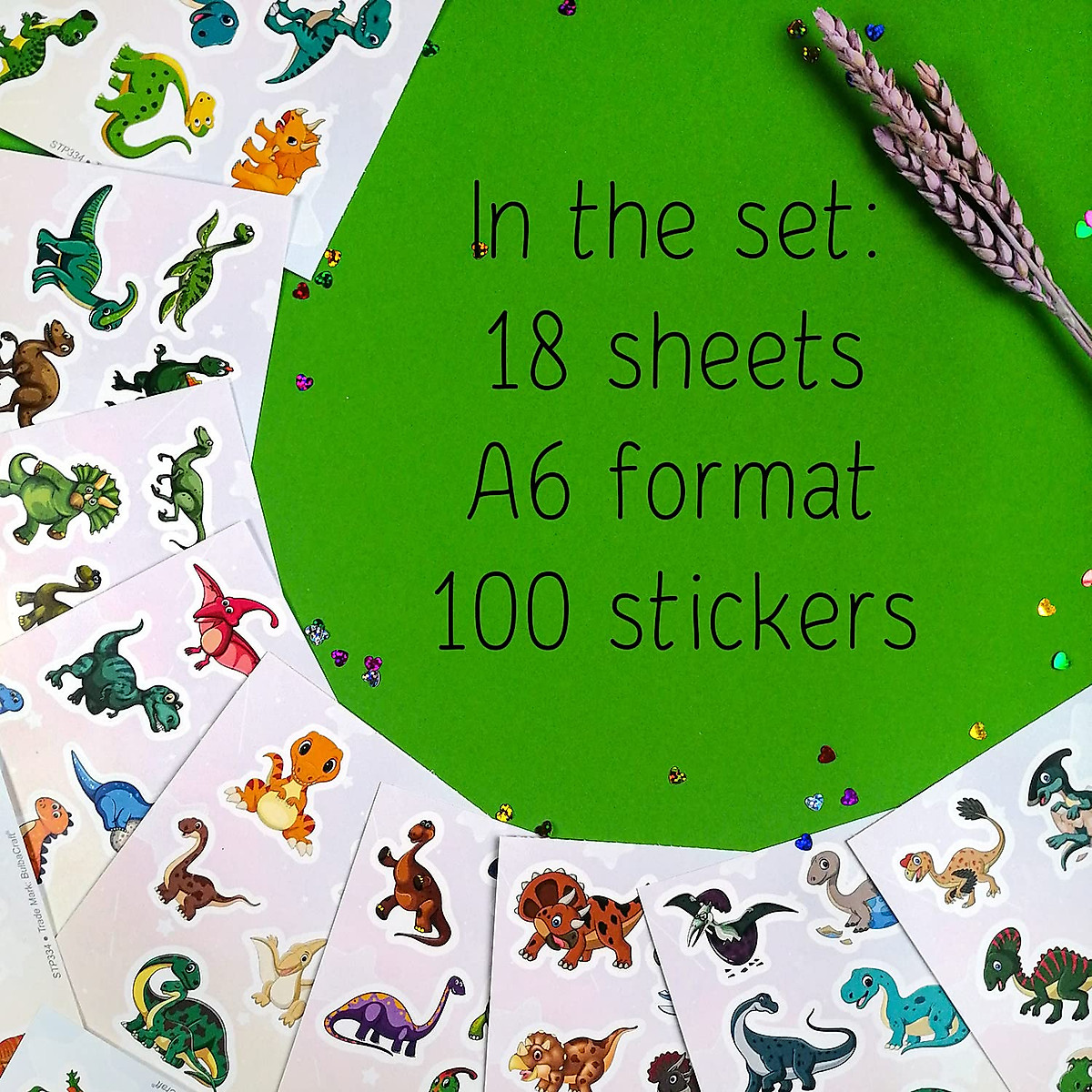 100 Pcs Cute Dinosaur Stickers for Kids, Waterproof Vinyl Dino Stickers for Water Bottles, Dinosaur Birthday Party Favors, Childrens Laptop Decals