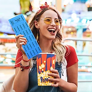 Kosiz 2000 Sheets Raffle Ticket 25 Bid Chinese Auction Tickets Tricky Tray Basket Raffle Sheets for Fundraiser Events Carnival Class School Entry Door Prize(Multicolor)