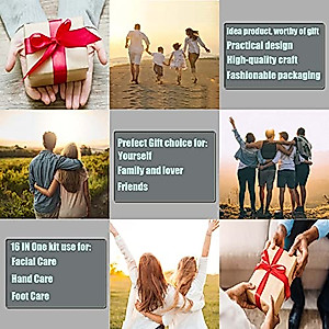 MAKEVAYEE Manicure Set, 16 in 1 Manicure Professional Nail Clippers Kit, Stainless Steel Manicure Tools With Nail File Cuticle Trimmer Grooming Kits, Manicure Set for Women Man Grils Gift (Green)