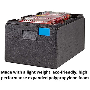 Cambro EPP180SW110 Cam GoBox Top-Loader Food Pan Carrier, Black (Pack of 4)