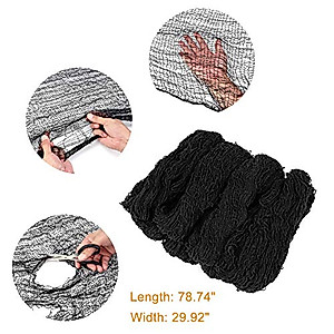 CozyCabin 78 x 33 inch Spooky Halloween Cloth Indoor Outdoor Halloween Creepy Cloth for Haunted House Patio Yard Garden and Wall Windows Scary Halloween Decorations