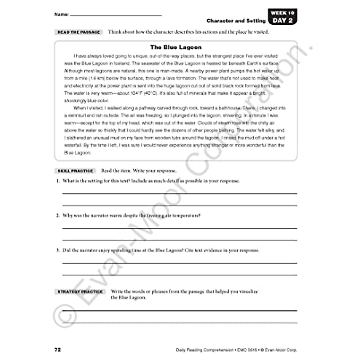 Evan-Moor Daily Reading Comprehension, Grade 6 - Homeschooling & Classroom Resource Workbook, Reproducible Worksheets, Teaching Edition, Fiction and Nonfiction, Lesson Plans, Test Prep