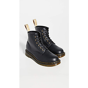 Dr. Martens Unisex Vegan 101 Fashion Boot, Black Felix Rub Off, 5 US Men