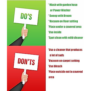 Caroline's Treasures DAC3213MAT Eagle Doormat Front Door Mat Indoor Outdoor Rugs for Entryway, Non Slip Washable Low Pile, 18H X 27W