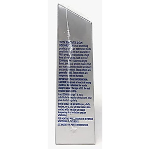 Crest 3D Whitestrips Supreme Bright Boost Teeth Whitening Strips, 8 Levels Whiter, 7 Treatments, 14 Count (Pack of 1)