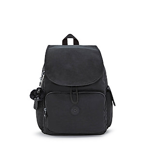 Kipling Women's City Pack Medium Backpack, Black Noir, 10.5" L x 14.5" H x 6.75" D