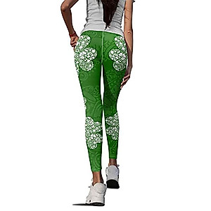 Pilates Running Pants Skinny Women's Good Luck Paddystripes Pants Leggings For Yoga Pants 1x Yoga Pants for Women plus Size (Green, XXL)