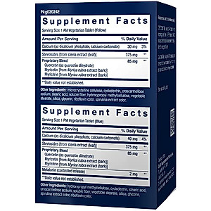 Life Extension Triple Action Healthy Blood Pressure Support, Flavonoid, Quercetin, Gluten-Free, Vegetarian, Non-GMO, AM & PM Tablets, 60 Count