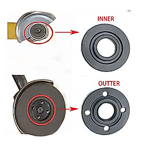 Angle Grinder Wrench Grinder Spanner Wrench Grinder Flange Nut 5/8-11 4 PCS Compatible with Dewalt Milwaukee Metabo Makita Grinder Parts Bosch Ryobi Black Decker