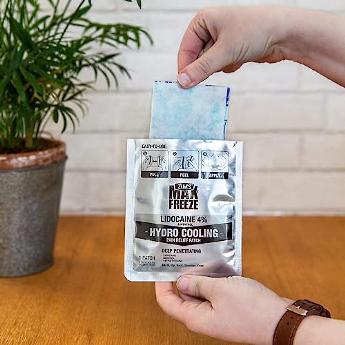 Zim's Max Freeze 4% Lidocaine Pain Relief Patches | 5 Count, White (P251220)