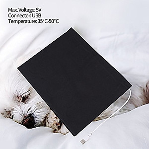 5V USB Electric Cloth Heater Pad Heating Element for Clothes Seat Pet Warmer 35℃-50℃ Mat Pain Relief Therapy