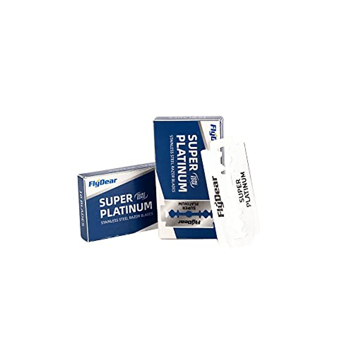 100 Count Double Edge Razor Blades - Men's Safety Razor Blades for Shaving - Platinum Stainless Steel Double Razor Shaving Blades for Men for a Smooth Clean Shave