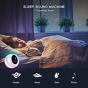 I·CODE Time to Wake Alarm Clock for Kids, Children's Sleep Trainer, Kids Wake Up Light, Sleep Sound Machine