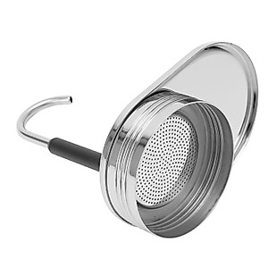 Cryfokt Single Spout Stovetop Moka Pot, Portable Moka Coffee Maker Stainless Steel Moka Pot Induction Classic Espresso Stovetop Maker for Stove at Home or Camping,Enjoy Delicious Coffee(200ml)