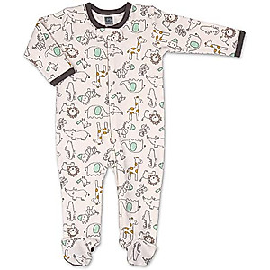 The Peanutshell Safari 3 Pack Sleeper Set for Baby Boys (3M) Black