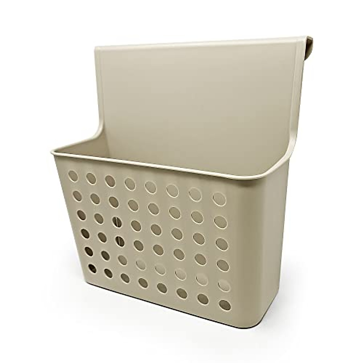 Plastific Kitchen Over Cabinet Drawer Door Hanging Organizer Basket Balance Attach a Trash Waste Bin Box Hanging Small Trash Suitable for Kitchen, Bathroom, Toilet, Bedroom (Taupe)
