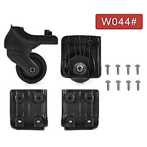 Replacement Luggage Wheel Repair Suitcase Bag Parts Spinner Wheels Casters for Travel Customs Box W044 (Pair)