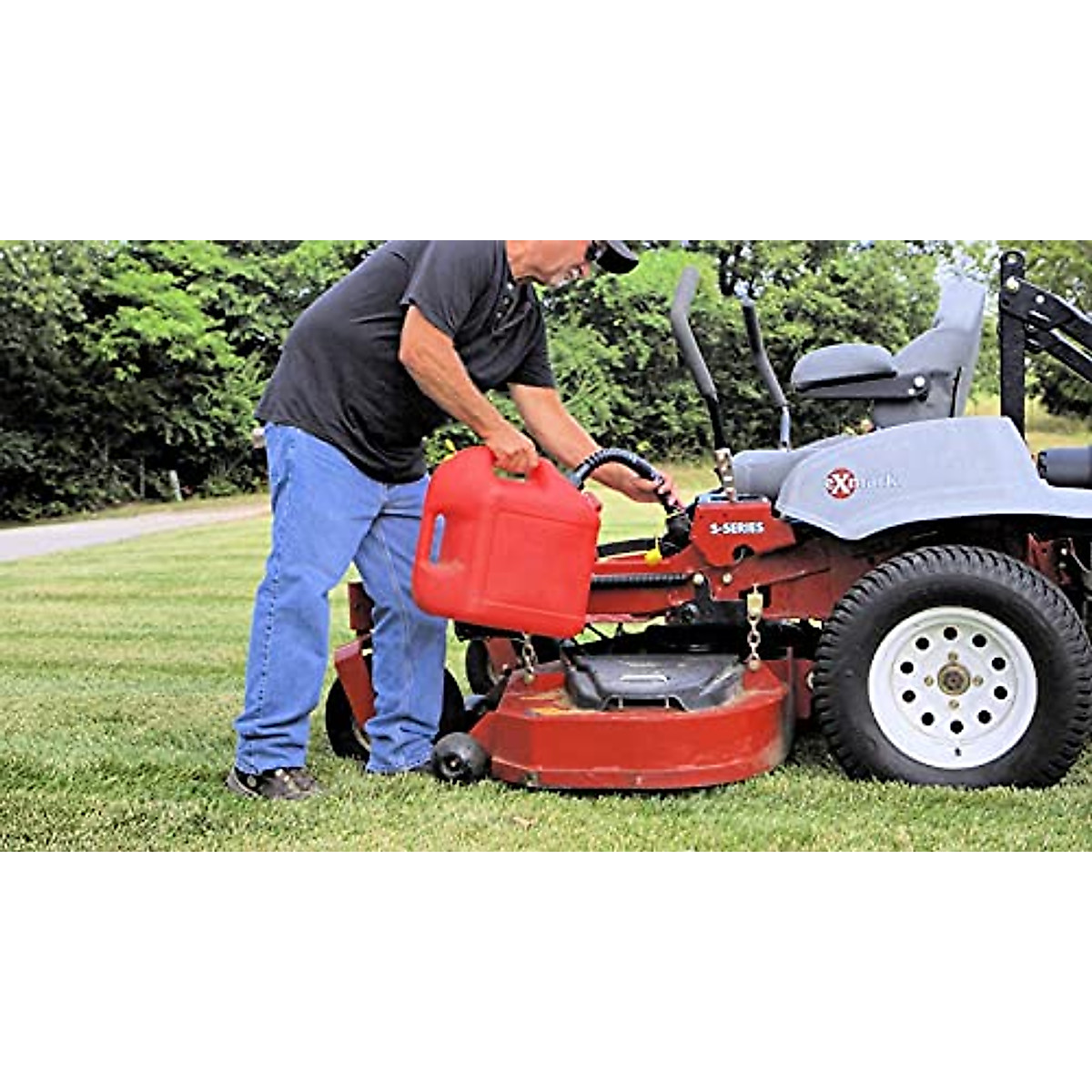EZ-POUR B00YP3YTXM Gas Can Replacement Spout – Multi Use Deluxe Gas Can 1, 2, 5 Gallon Hi-Flo System with Extension, Gas Can Nozzle, Flexible Gas Can Spout for Jerry can