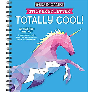 Brain Games - Sticker by Letter: Totally Cool! (Sticker Puzzles - Kids Activity Book)