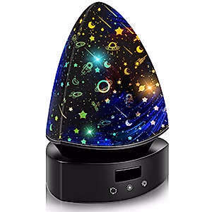 Moredig Night Light for Kids, Baby Night Light Projector 360 Degree Rotating 8 Color Projector Light for Kids with USB Cable Gift for Kids Bedroom Decor - General