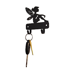 The Metal Peddler Miniature Fairy - Key Holder for Wall - XS 3.5 Inch - Made in USA