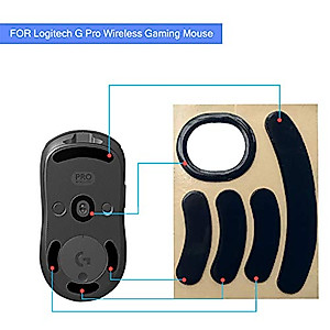 Quartet trade Mouse Skatez/Mouse Feet for Logitech G Pro Wireless Gaming Mouse