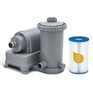 Summer Waves Elite 22ft x 52in Above Ground Frame Outdoor Swimming Pool Set with Filter Pump, Pool Cover, Ladder, Ground Cloth, and Deluxe Maintenance Kit