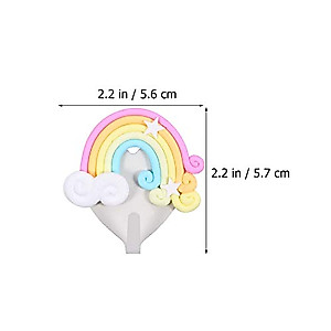 SOIMISS 2pcs Rainbow Wall Hook Cute Hook Drill Free Wall Hangers Key Hat Towel Hooks for Home Office Kids Room Hook Decoeration