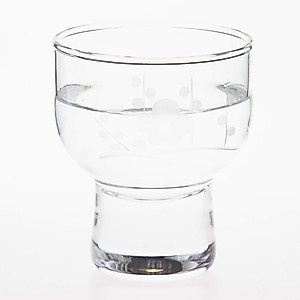 東洋佐々木ガラス Toyo Sasaki Glass 00301-76 Cold Sake Glass, 2.4 fl oz (70 ml), Kiriko Cup, Plum Kiriko Cup, Made in Japan