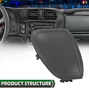 GRAND ORANGE Switch Cover Cluster Bezel Dash Trim Compatible with 1998-2004 Chevy S10 Blazer 4x4 4wd Gray