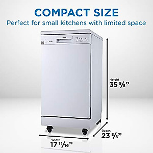 Danby DDW1805EWP Portable Dishwasher, White