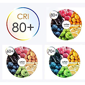 jimwhen U Bend LED Tube Light,2 Foot U Shaped LED Bulb,18W(40W Equiv),2200 Lm Super Bright,5000K Daylight,Dual-end Powered,Ballast Bypass,Fluorescent LED Replacement Bulbs