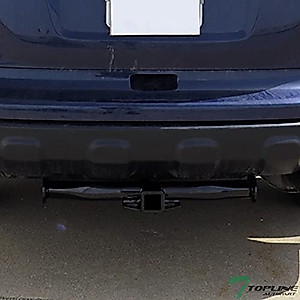 Class 3 III Black 2" Receiver Tube Rear Bumper Trailer Tow Hitch Towing Mount Compatible With 07-11 Honda CRV CR-V