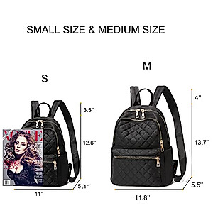 PAOIXEEL Small Lightweight Backpack Purse for Women Water-resistant, Anti-theft Mini Backpack for Girls Travel Daypack