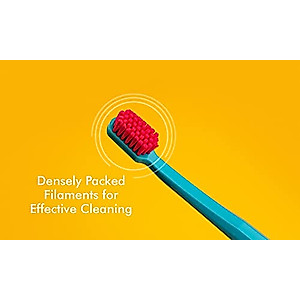 Curaprox CS 5460 Super-Soft Toothbrush for Adults with Ultra-Fine Filaments and Compact, Slightly Angled Toothbrush Head for Improved Tooth and Gum Health