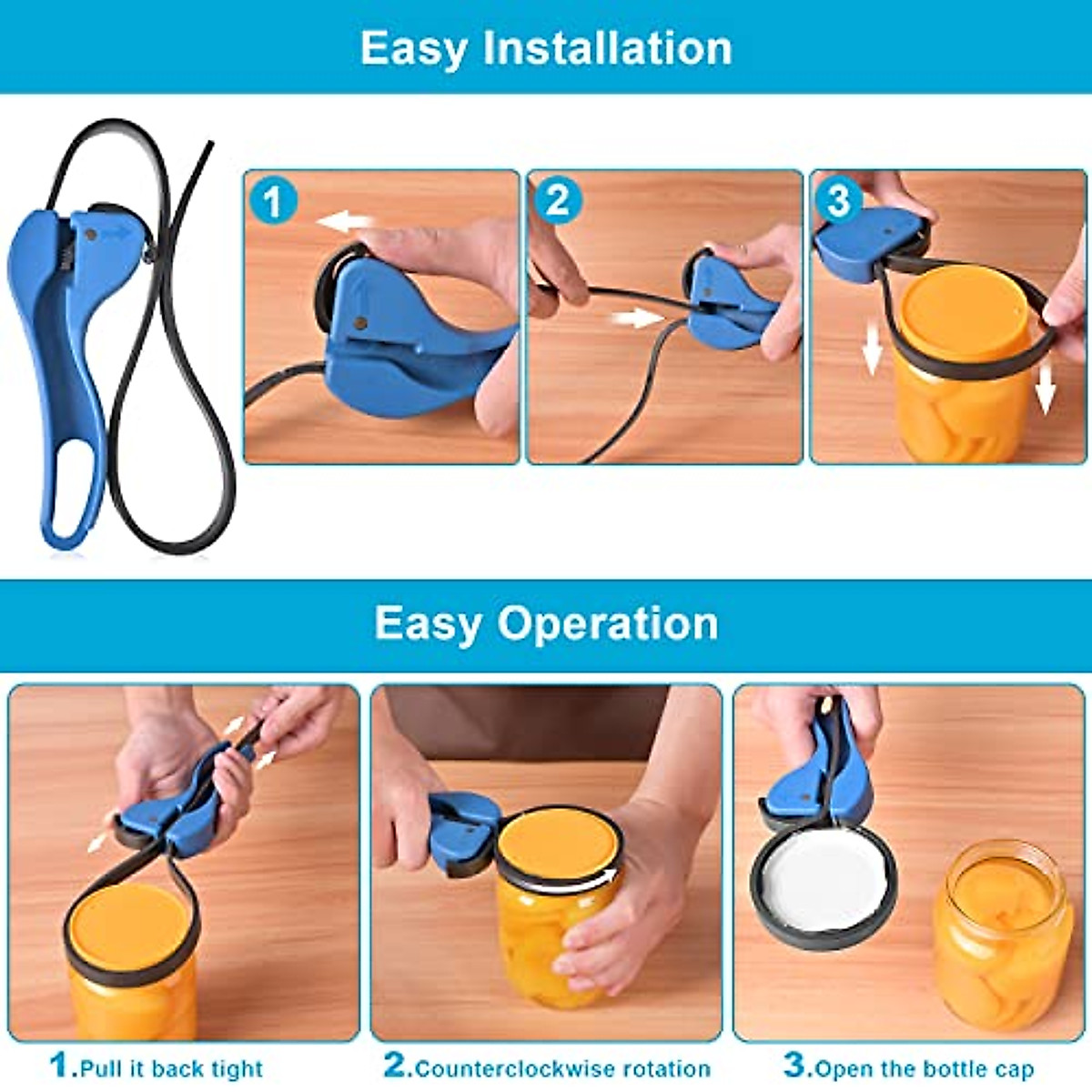 MSEONA Jar Opener with original safety design, jar opener for Weak Hands,Jar Lid Opener Tool,Jar openers for Seniors with Arthritis