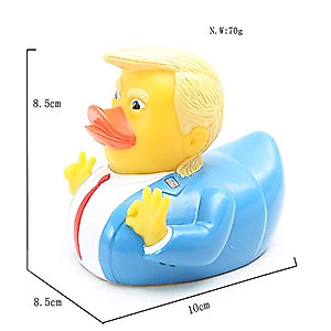 Baby Bath Toys Trump Rubber Squeak Bath Duck Baby Bath Duckies - for Kids Gift Birthdays Baby Showers Bath Time
