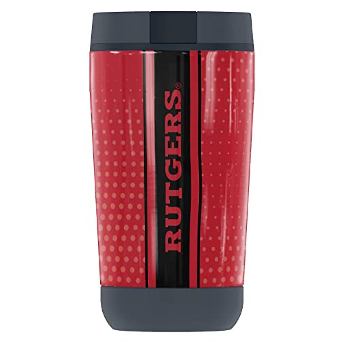 THERMOS Rutgers University OFFICIAL Radial Dots GUARDIAN COLLECTION Stainless Steel Travel Tumbler, Vacuum insulated & Double Wall, 12 oz.