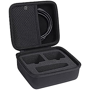 co2CREA Hard Travel Case Replacement for Xvive U4R2 Wireless in-Ear Monitoring System IEM System Transmitter Beltpack Receiver