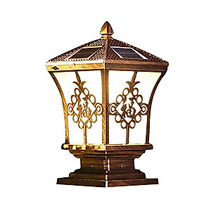 WYBFZTT-188 Outdoor Lighting Solar Column Headlights Outdoor Doorpost Lights Waterproof Garden Lights Villa Wall Lights, Home Garden Viewing Lights Lawn Lights