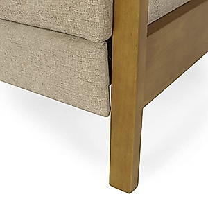 Christopher Knight Home Munro Recliner, Sand + Teak