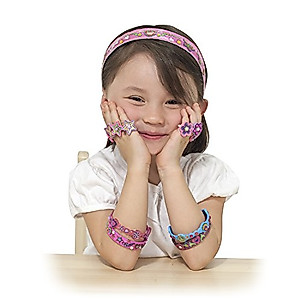 Melissa & Doug Design-Your-Own Jewelry-Making Kits - Bangles, Headbands, and Bracelets - DIY , Decorate With Stickers, Crafting Set For Kids Ages 4+