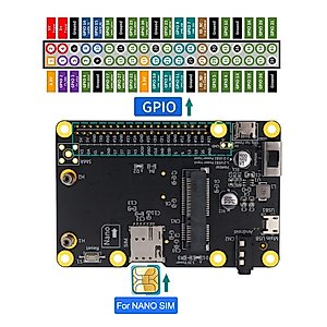 70 3G/4G LTE Base Hat for Raspberry Pi 4/3/2/B+ Module Computer Board to USB with SIM Card,3G/4G LTE to USB Module,3Amps Efficient and Low Quiescent Current Power,for Desktop PC/Laptop