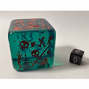 Massive Gelatinous Cube by Severed Books - 51mm Mini and Die - Six-Sided Dice - DND - Pathfinder RPG Roleplaying Game