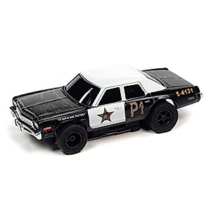 Auto World SC372-3 The Blues Brothers Bluesmobile 1974 Monaco HO Scale Electric Slot Car