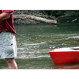 Campingandkayaking Made in The USA. Kayak Paddle/Rod/Gear Leash Now with Cinch Lock, 3 Black Leashes and 1 Carabiner. Built to Last.